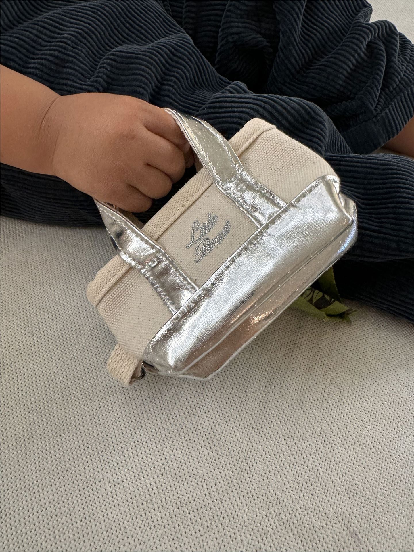 The Little Beast Poop Bag Tote - Silver