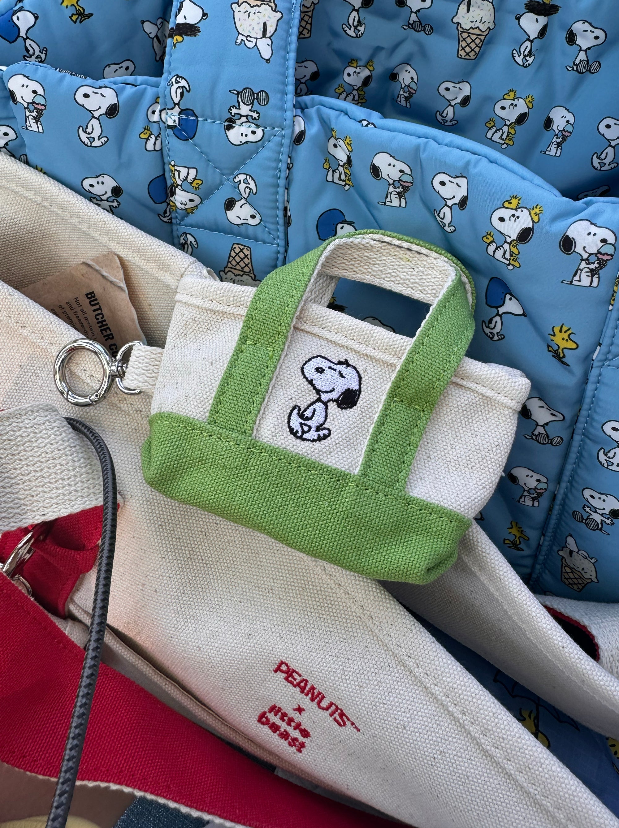 Snoopy Strollin Poop Bag Holder - Green – Little Beast