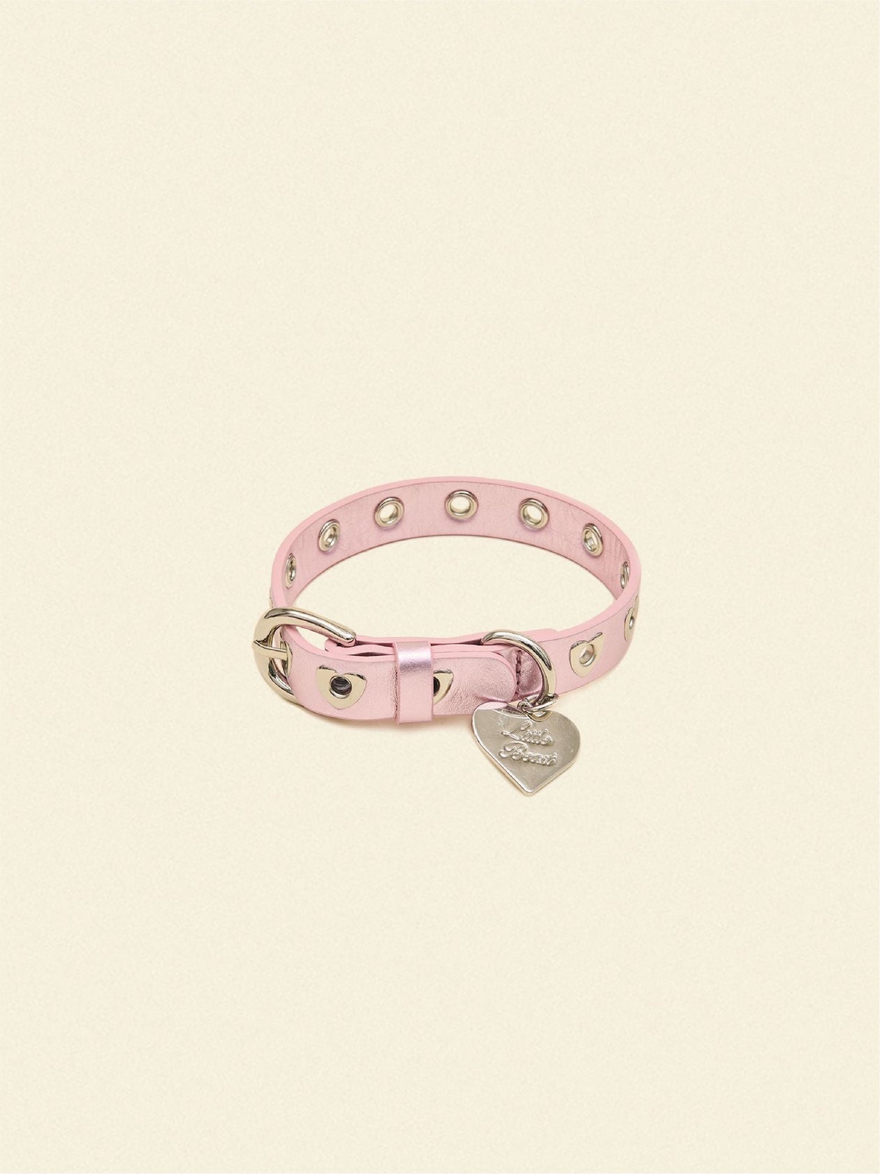 You Mean The World To Me Collar - Metallic Pink – Little Beast